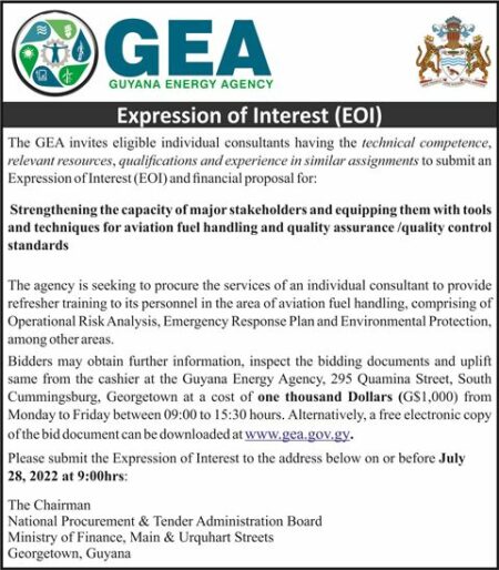 Expression of Interest (EoI) – Department of Public Information, Guyana