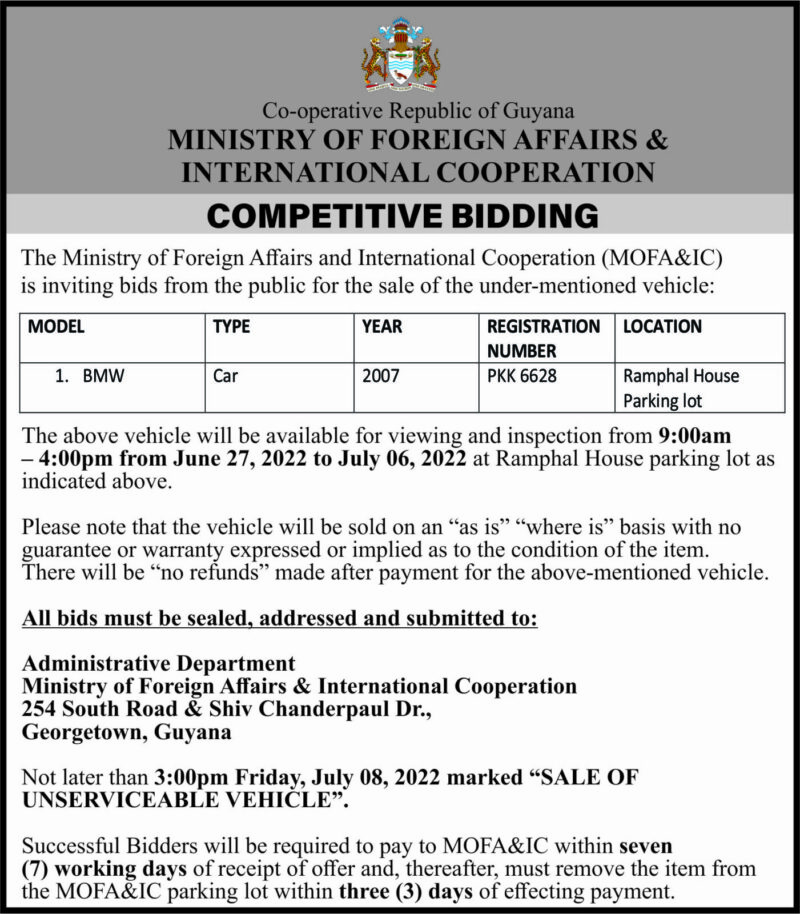 Expression of Interest (EoI) – Department of Public Information, Guyana