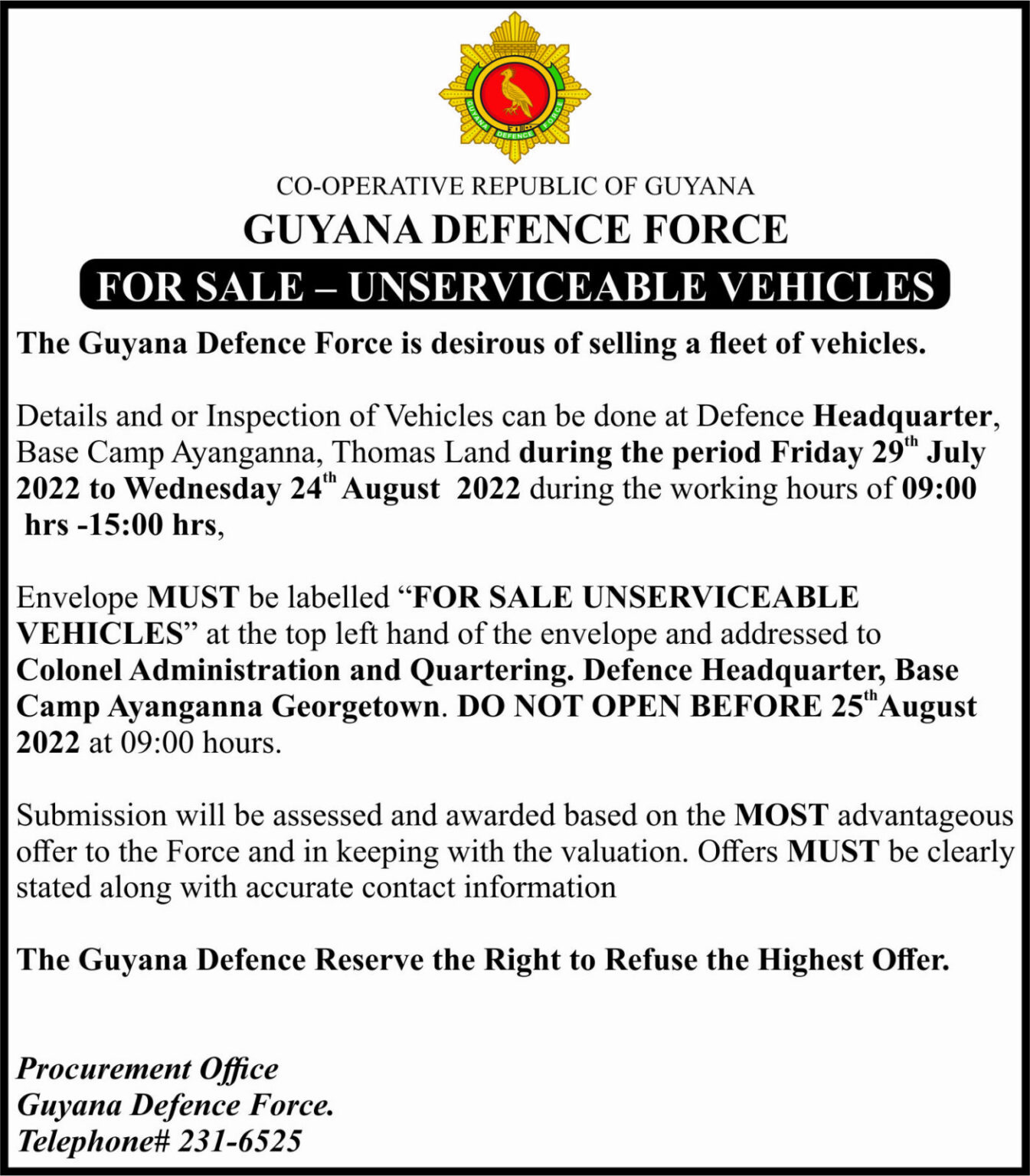 Government Ministries – Department of Public Information, Guyana