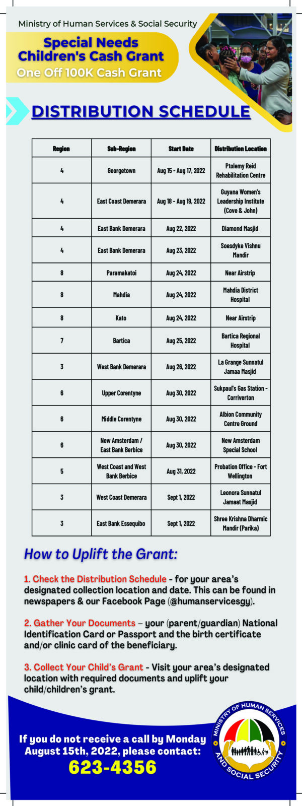 Ministry of Human Services and Social Security – Special Needs Children ...