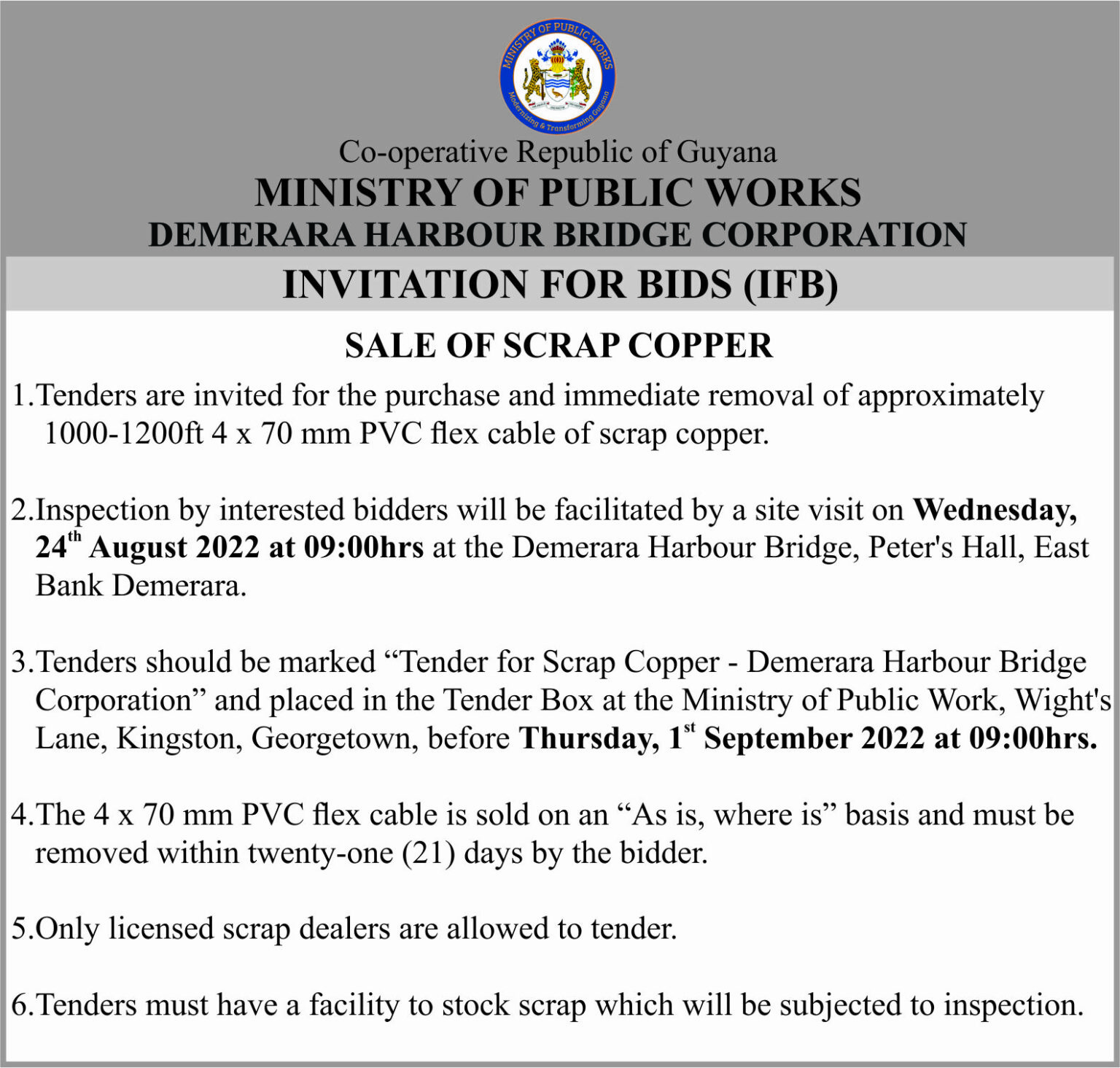 Government Ministries – Department of Public Information, Guyana